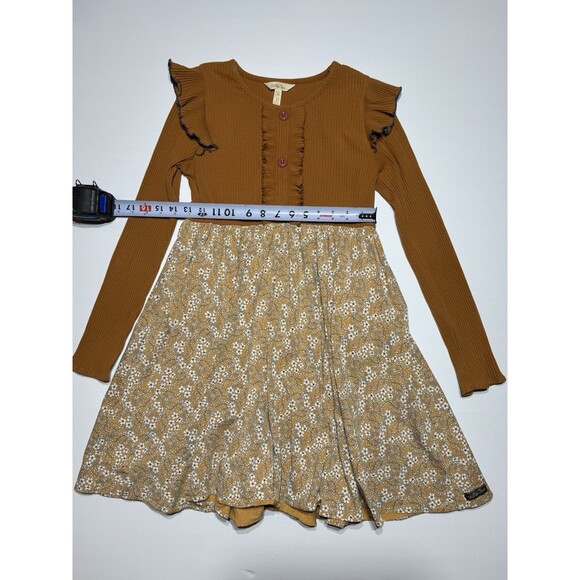 Matilda Jane | Dresses | Matilda Jane Girls Dress Size 4 Mustard Floral ...